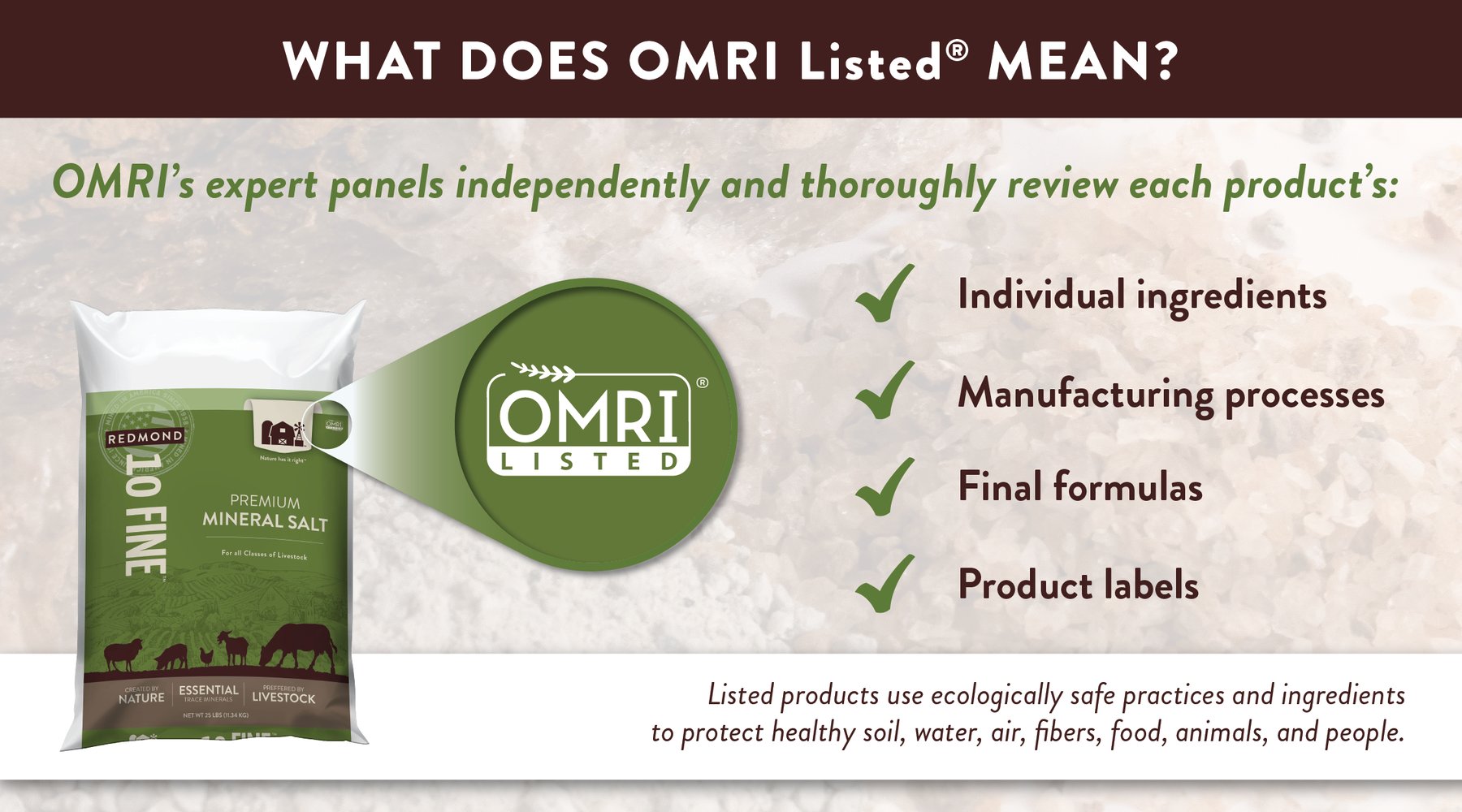 What Does OMRI Listed® Mean?